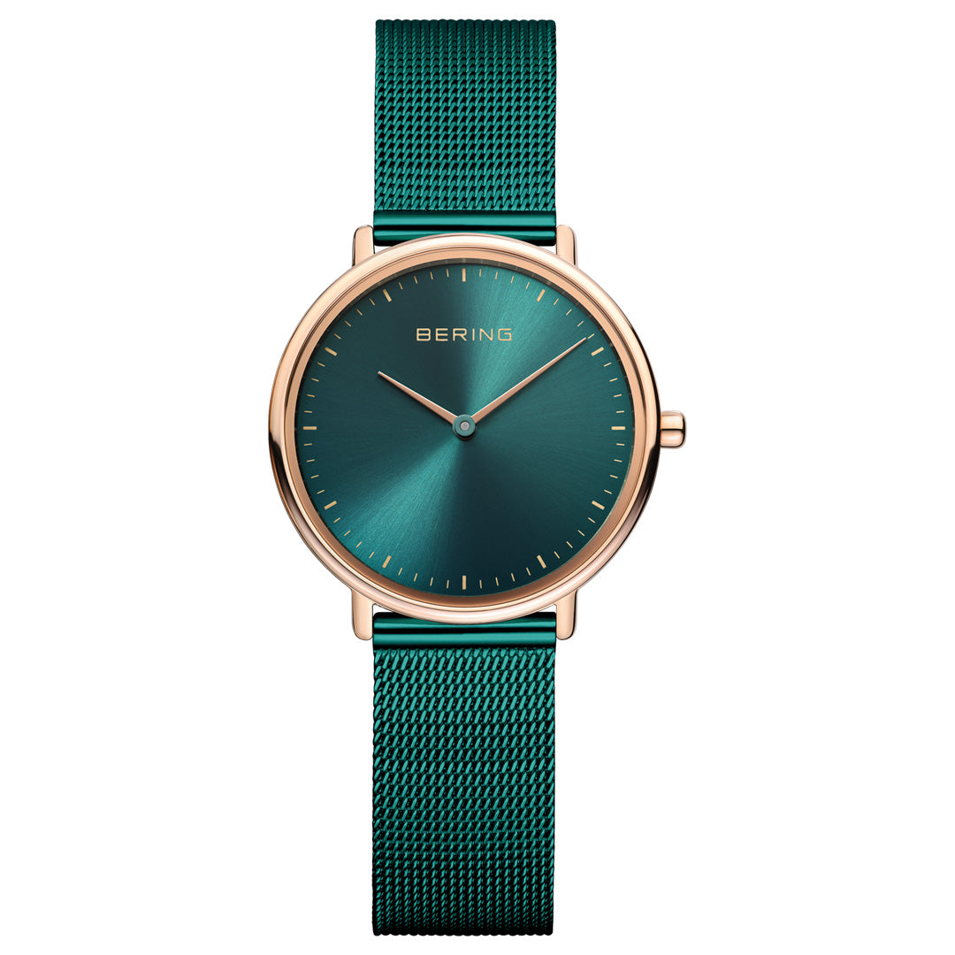 Bering Ultra Slim 27mm Green Milanese Strap Watch – Wotch Boutique